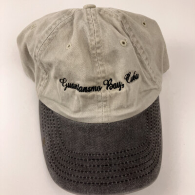 Guantanamo Bay Cuba Beige and Gray Cotton Dad Cap | eBay