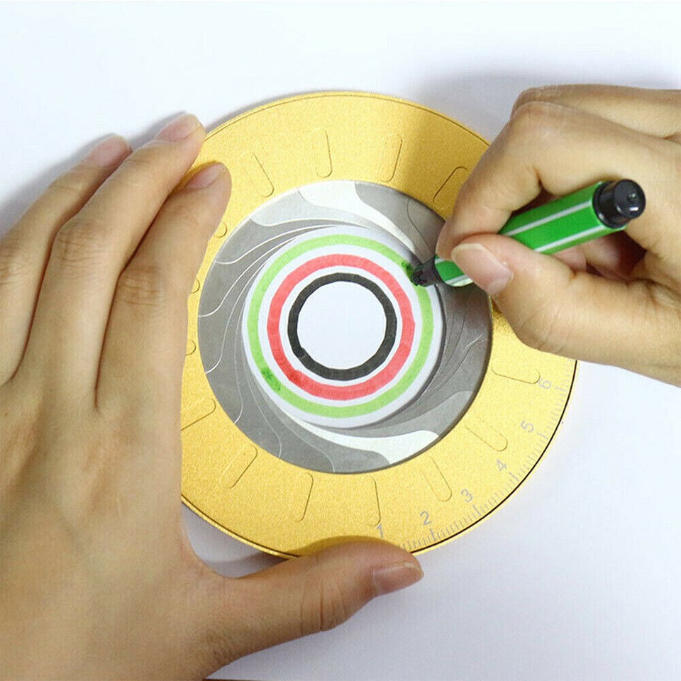 Adjustable Circular Drawing Circle Tool Set Stainless Steel Measuring ...