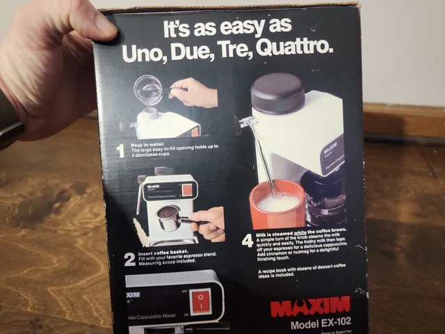 Maxim Express 2 Espresso & Cappuccino Coffee Maker Machine Ex202 for ...