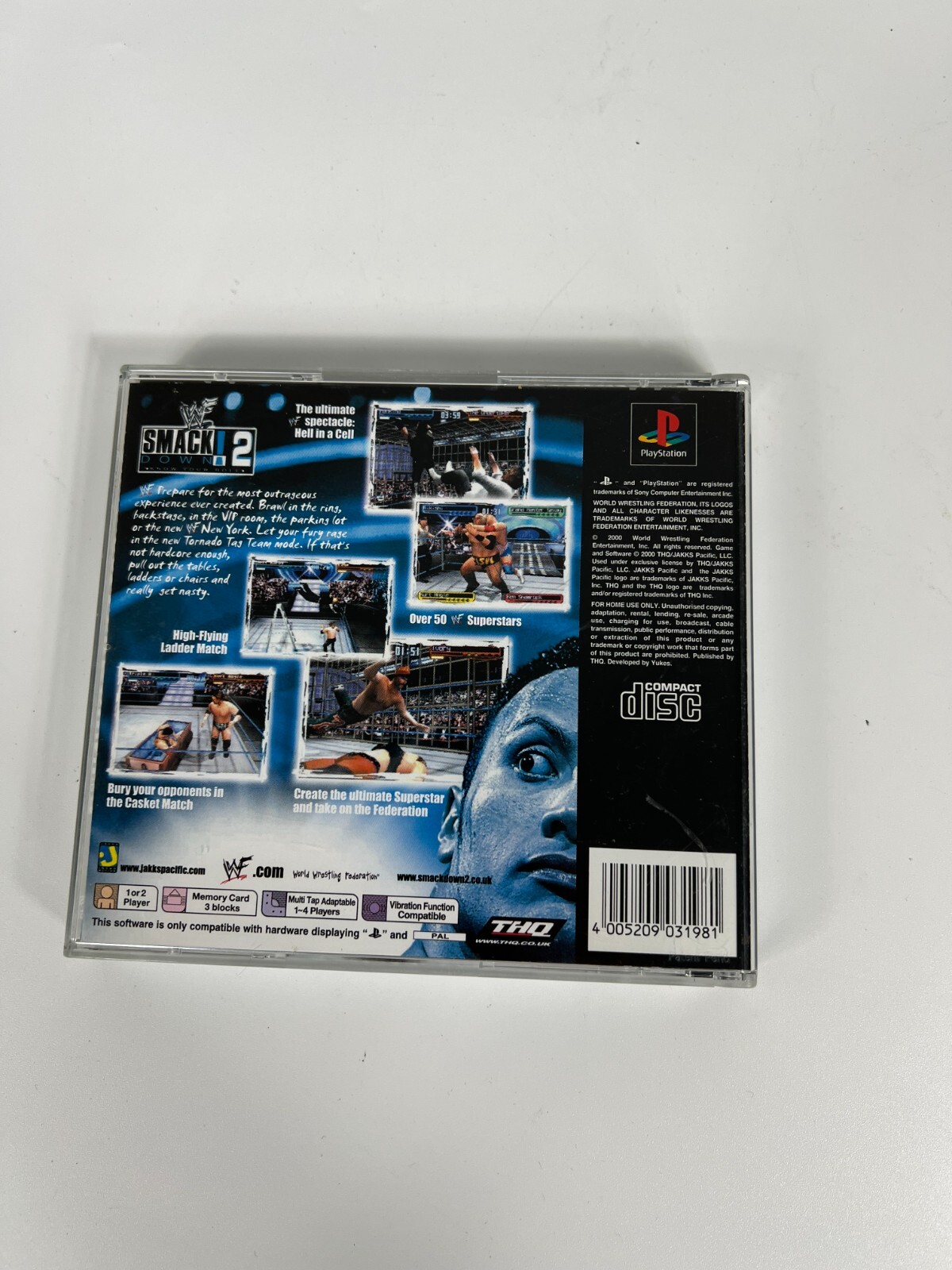 WWF/WWE SmackDown 2: Know Your Role - Sony PlayStation (PS1) - With ...