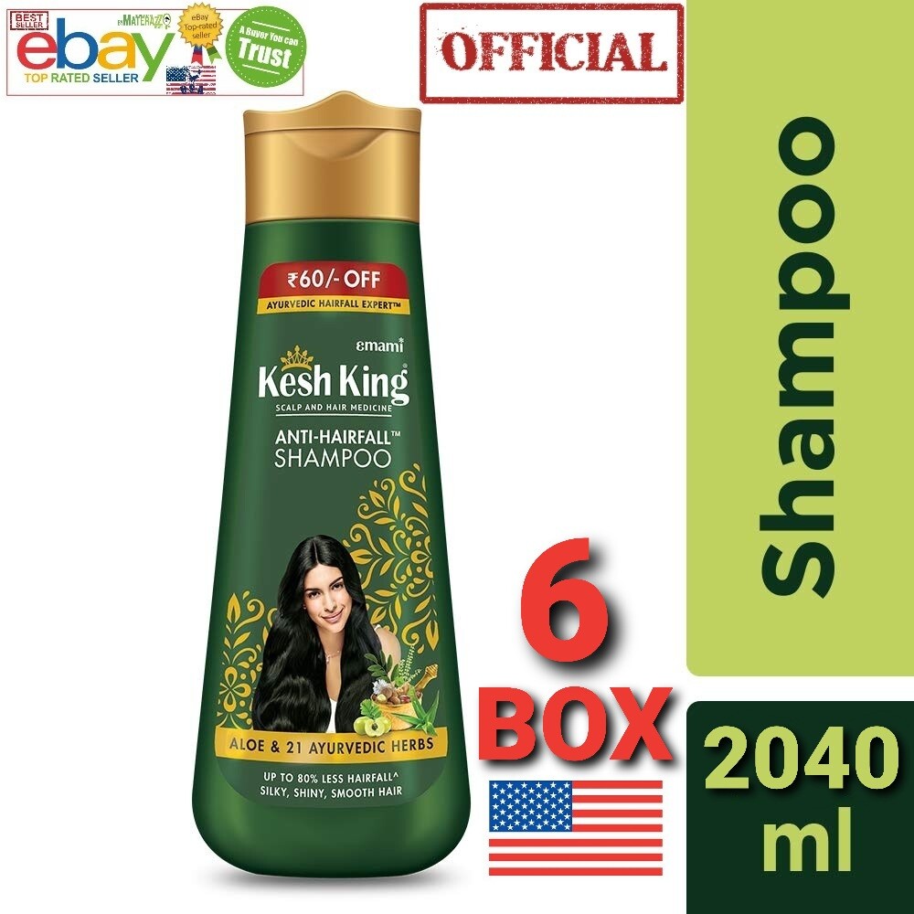 Kesh King Shampoo OFFICIAL USA 6 Box 2 LITRE Strong Health Hairs Fresh ...