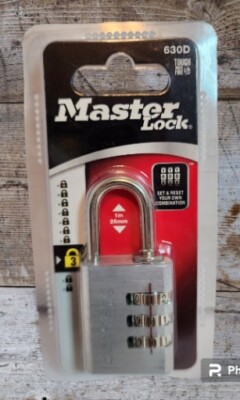 Master Lock Padlock #630D * Set Your Own Combination * NIP | eBay Australia