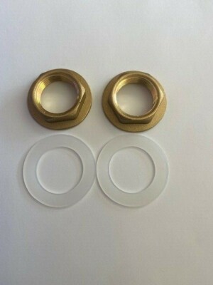 2 x Brass Back Nut & Washer 3/4'' (For Bath Tap Only) | eBay UK
