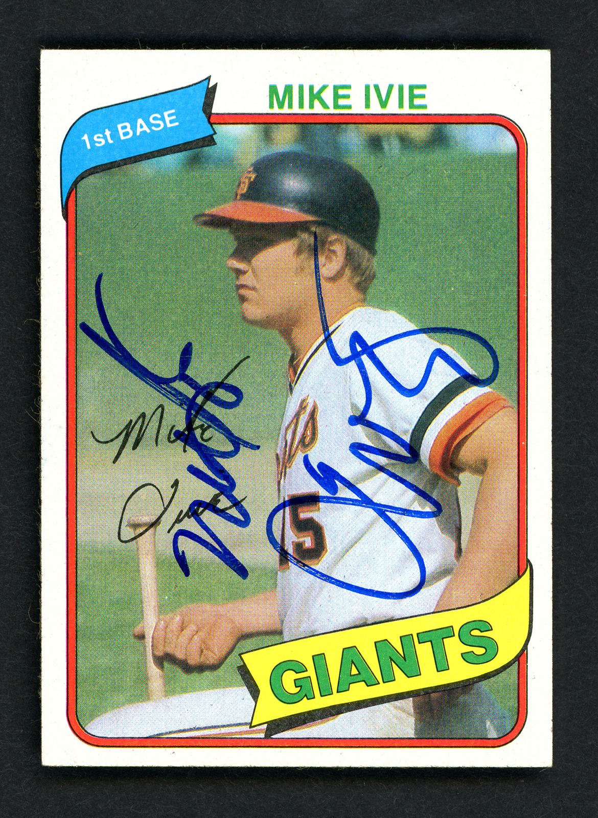 Mike Ivie Autographed Signed 1980 Topps Card #62 San Francisco Giants ...