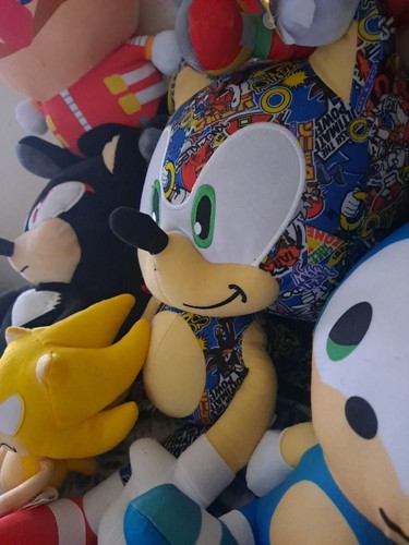 NEW Sonic "Sticker Bomb" Plush (18", 1lb) Toy Factory, Official License ...