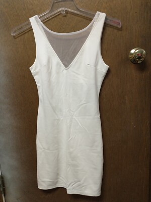 Tobi Brand Size Small White Dress. From neckline to bottom seam ...