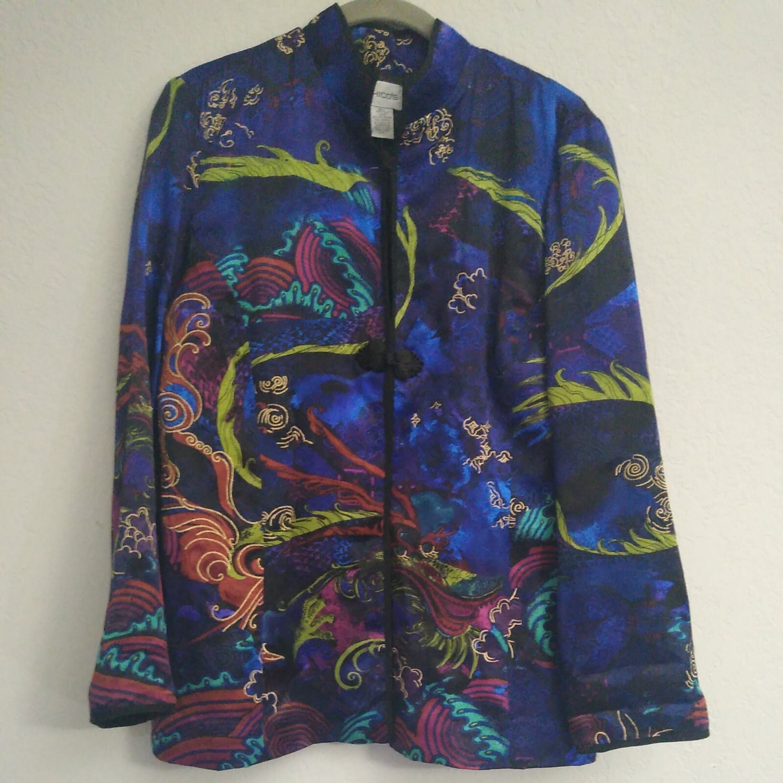 Chico Asian print Jacket Size 1 light weight and beau… - Gem