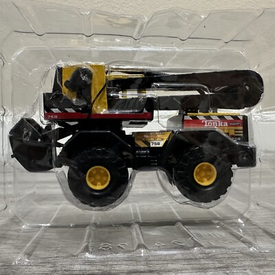 1998 Maisto Mini Tonka Mighty 758 Swivel Bucket Crane 1:64 Tonka Truck ...
