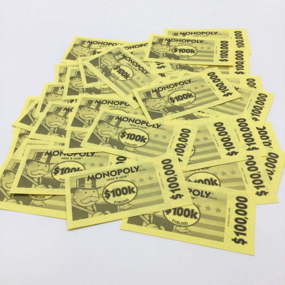 Monopoly Here & Now 2006 Game Replacement $100K Dollar Deck 40 pcs | eBay