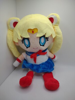 Sailor Moon Plush Kawaii Cute 11in Embroidery Face Doll Stuffie | eBay