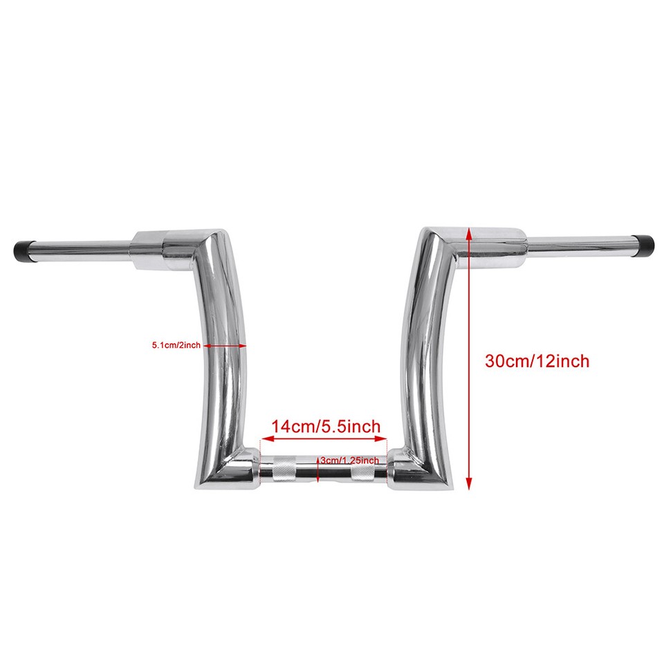 Rise 12" Horn Ape Hanger Handlebars For 2015-2024 Harley Road Glide ...