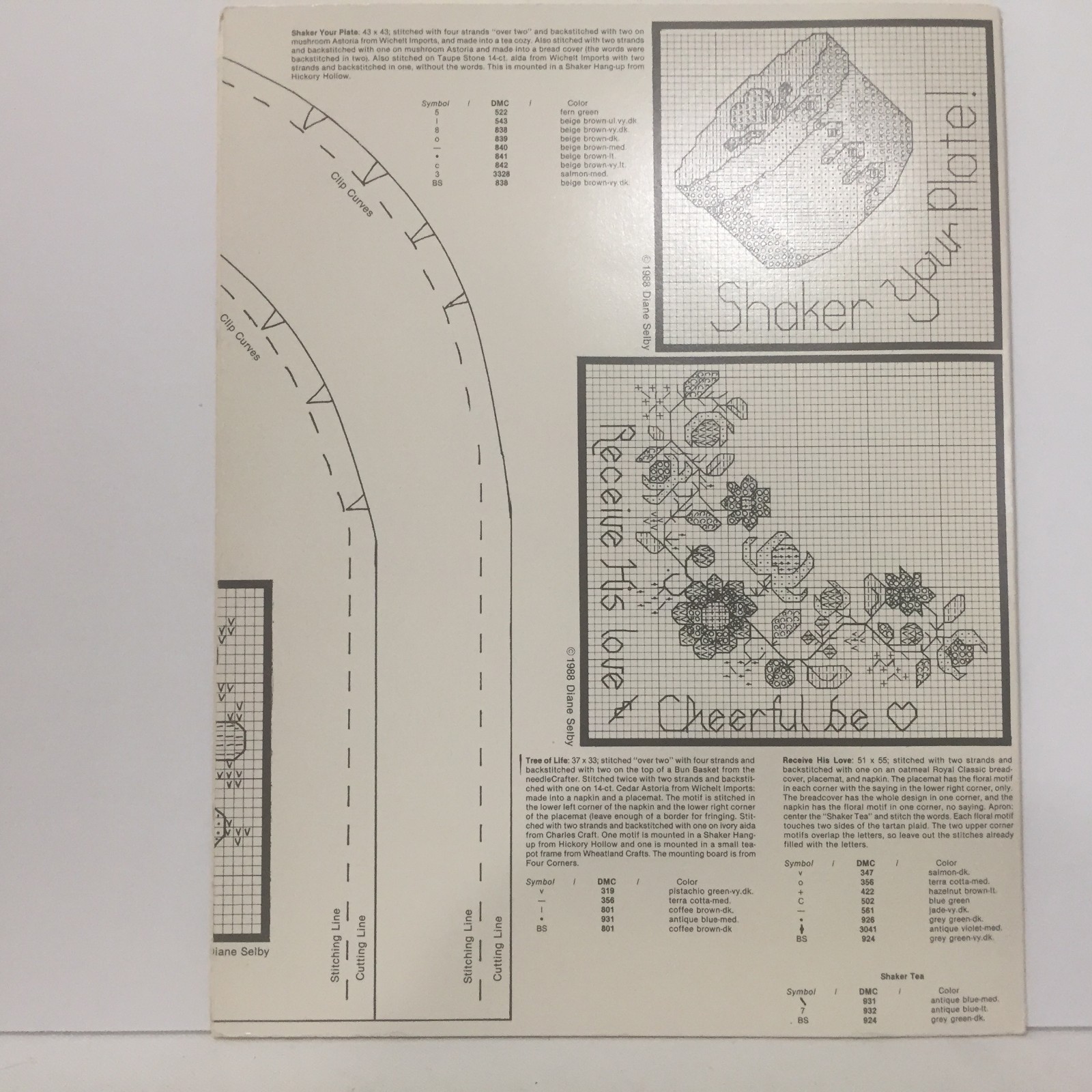 Shaker Tea Stitching Craft Book, DS-32 HIckory Hollow Cross Stitch Free ...