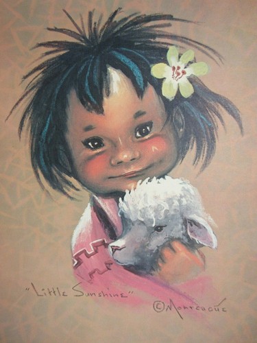 Vintage Print 'Little Sunshine' By Monteague Flagg ~ Native American ...