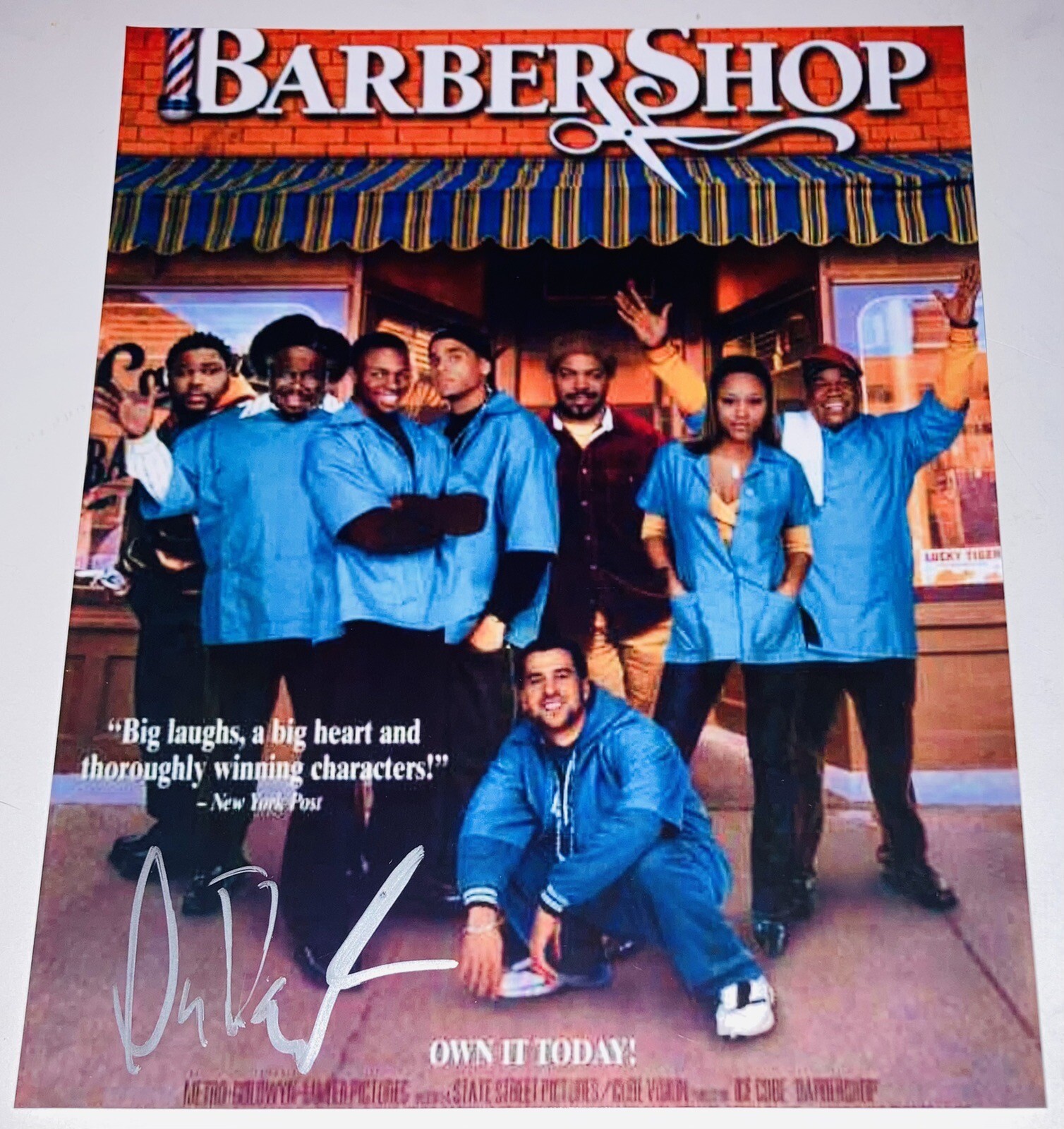 DERAY DAVIS SIGNED AUTOGRAPHED BARBER SHOP 8X10 PHOTO COMEDIAN LEGEND ...