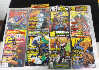 Wizard Magazine Lot & Overstreet FAN Of 8 With Inserts | eBay