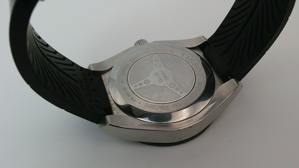 Tissot PRS516 Chronograph Watch w/ Date WR 10 Bar 100M on Rubber Band w ...