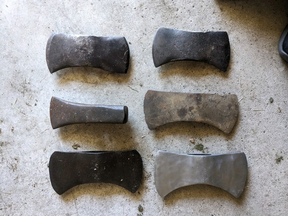 Vintage Axe 6 Lot Resto Double Bit Splitting Maul Camping Craftsman ...