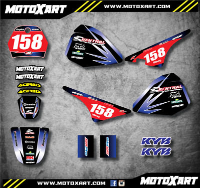 SUNSET STYLE full custom graphics kit fits Yamaha pw pee wee 80 decals ...