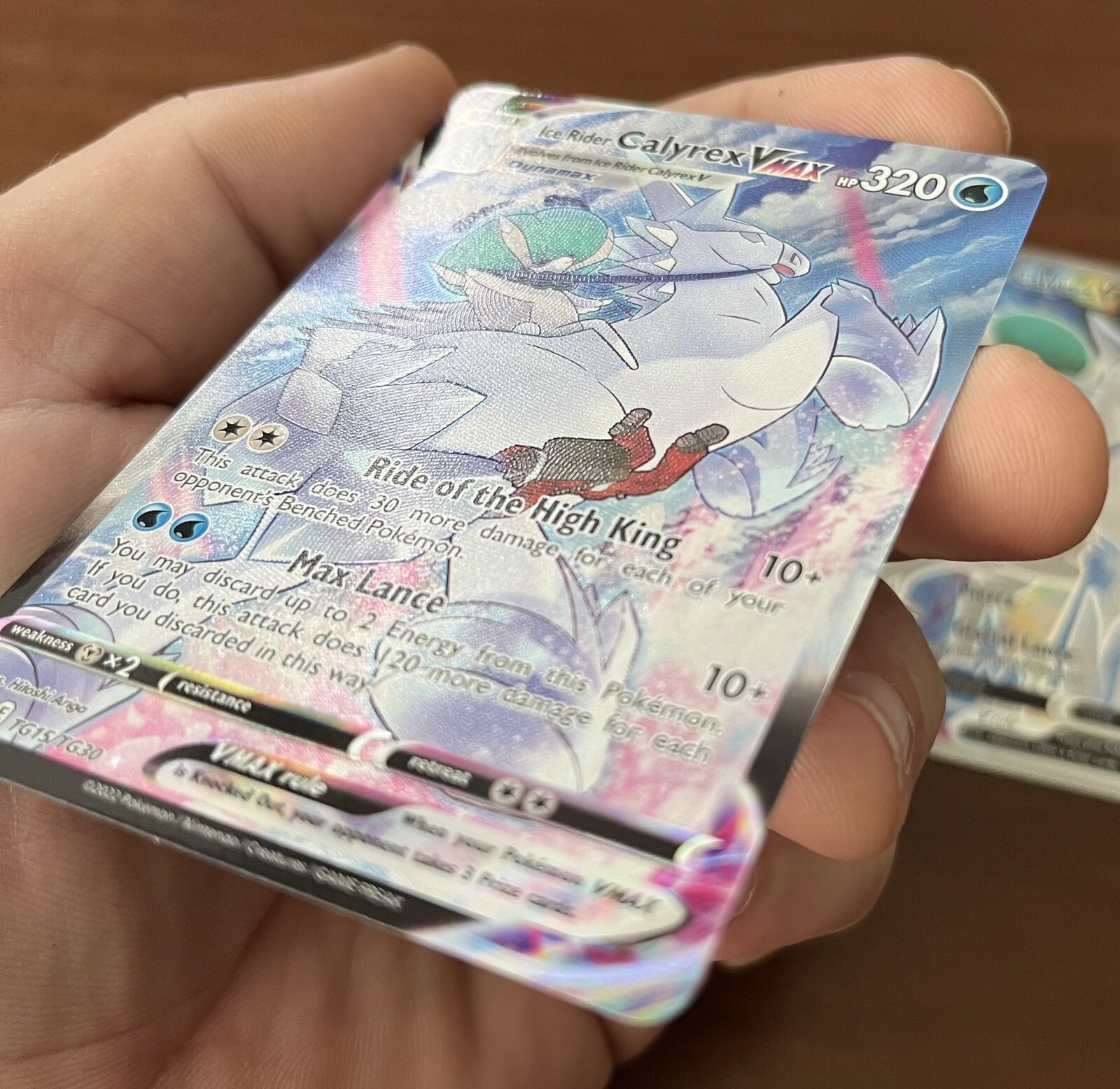 Ice Rider Calyrex VMAX TG15/TG30 + Calyrex V 163/198 and Chilling Reign ...