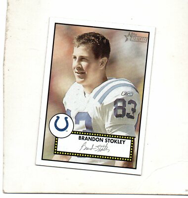 brandon stokley colts 43 2006 topps heritage black back sp card | eBay