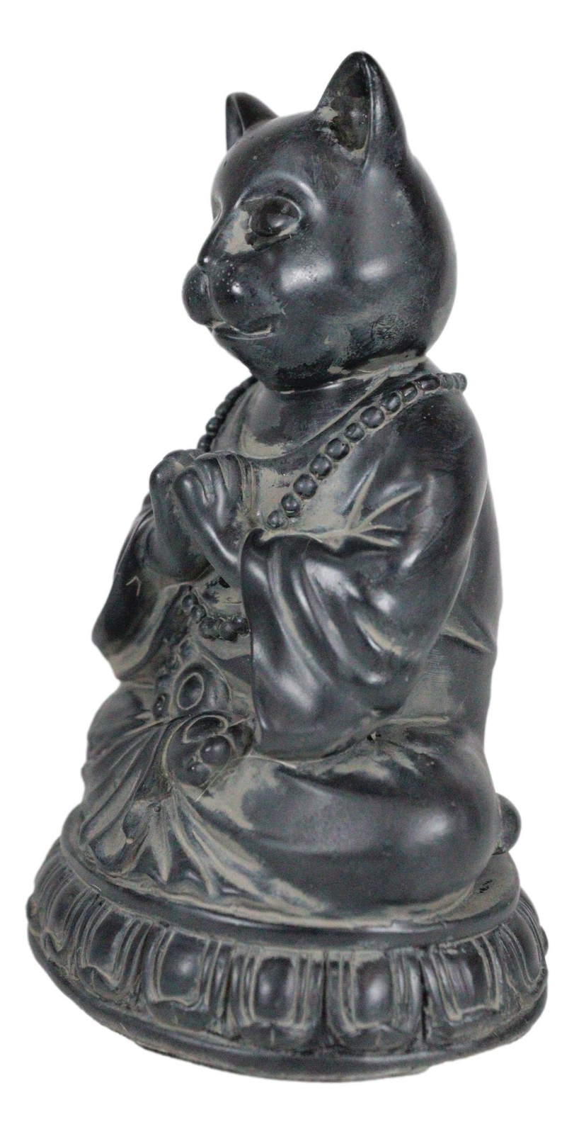 Buddha Cat Statue Meditating Zen Cat Figurine Cat Memorial Or Spiritual ...