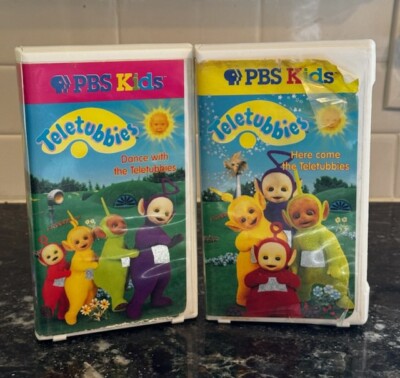 Teletubbies VHS Lot Of 2 Clamshell PBS Kids Dance With The Teletubbies ...