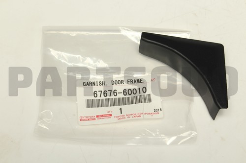 6767660010 Genuine Toyota GARNISH, REAR DOOR FRAME, LH 67676-60010 | eBay