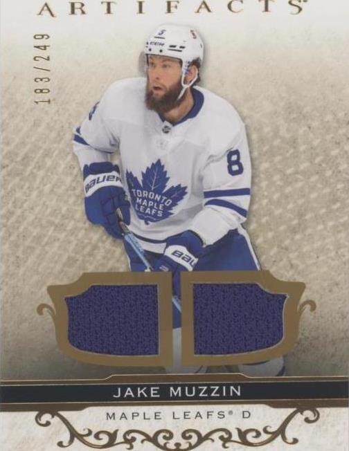 2021-22 Upper Deck Artifacts - Jake Muzzin #39 Gold Material Relics ...
