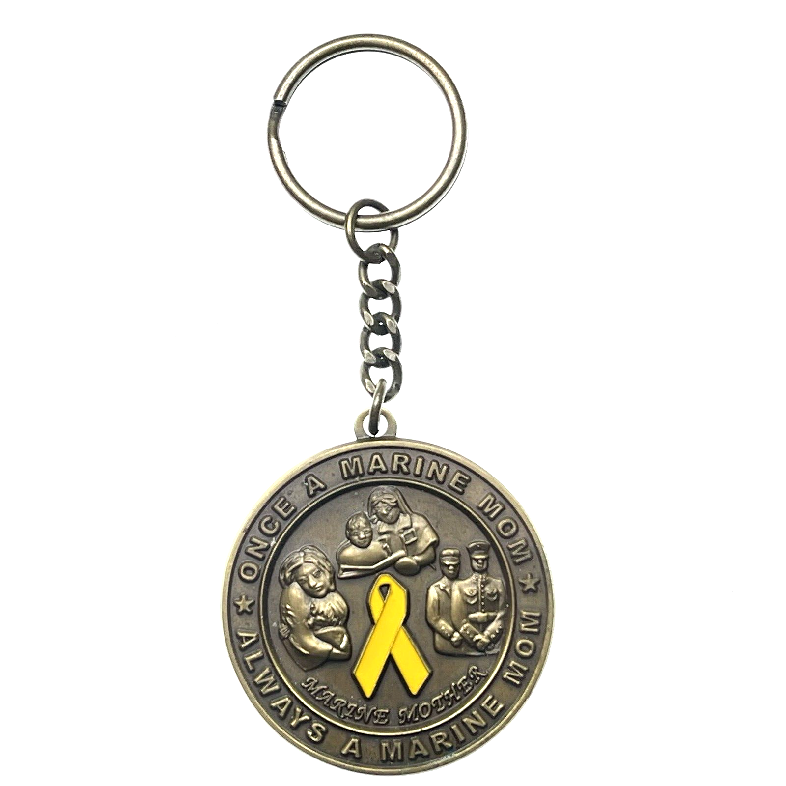 USMC US Marines Mom Mother Keychain Always A Marine Mom Challenge Coin ...