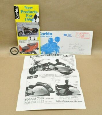 1996 Corbin Motorcycle Seat Harley Sculpted Saddle Bag New Products ...