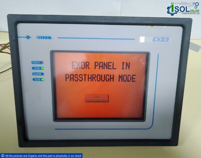 EXOR UniOP ECT-16-0045 Universal Operator Panel H/W V. 33A S/W V. FW 37 ...