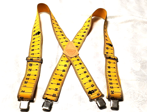 McGuire-Nicholas 2-Inch Wide Ruler Suspenders, Durable, One Size Fits ...