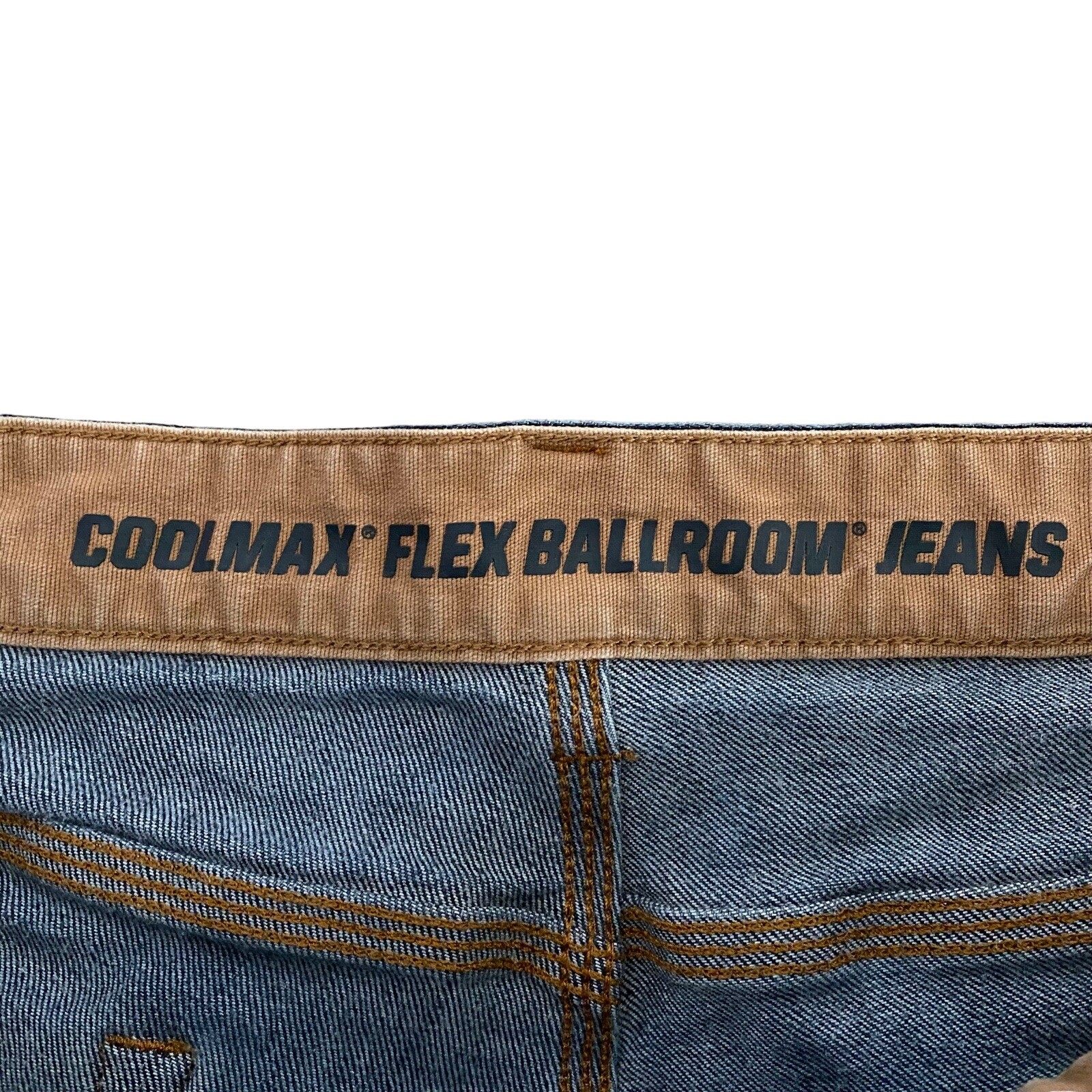 Duluth Coolmax Flex Ballroom Jeans Men's 40 x 31 Blue Denim Dark Wash ...