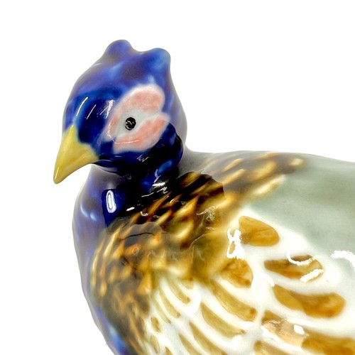 Signed Vintage Hand-Painted Porcelain Pheasant Figurine Porcelain Bird ...