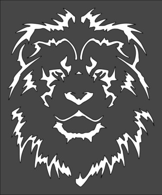 8"x9.5" Clear Plastic Stencil - Lion (SN214) | eBay