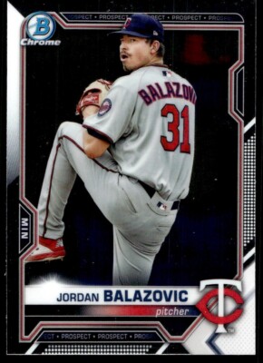 2021 Bowman Chrome Prospects Jordan Balazovic G947 Minnesota Twins #BCP ...