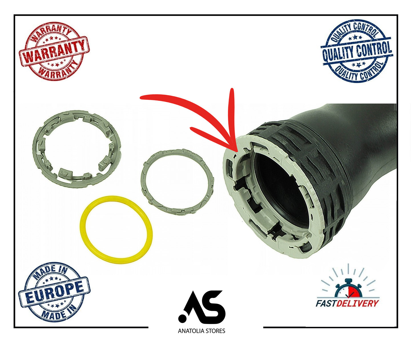 Intercooler Pipe Repair Kit For Vauxhall Insignia 1.6 CDTI 13419441 ...