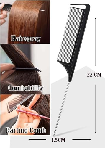 Edge Brush Slick Back Hair Styling Comb Rat Tail Parting Teasing Hair ...