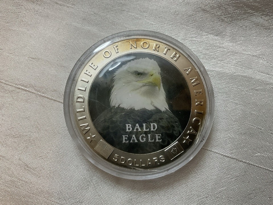 AMERICAN MINT ~ Wildlife of North America BALD EAGLE Coin SILVER ...
