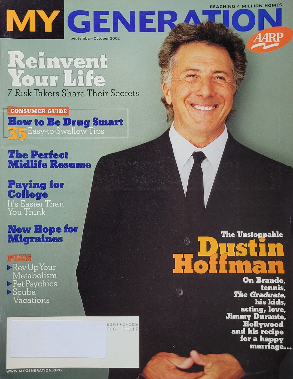 DUSTIN HOFFMAN September-October 2002 MY GENERATION Magazine | eBay