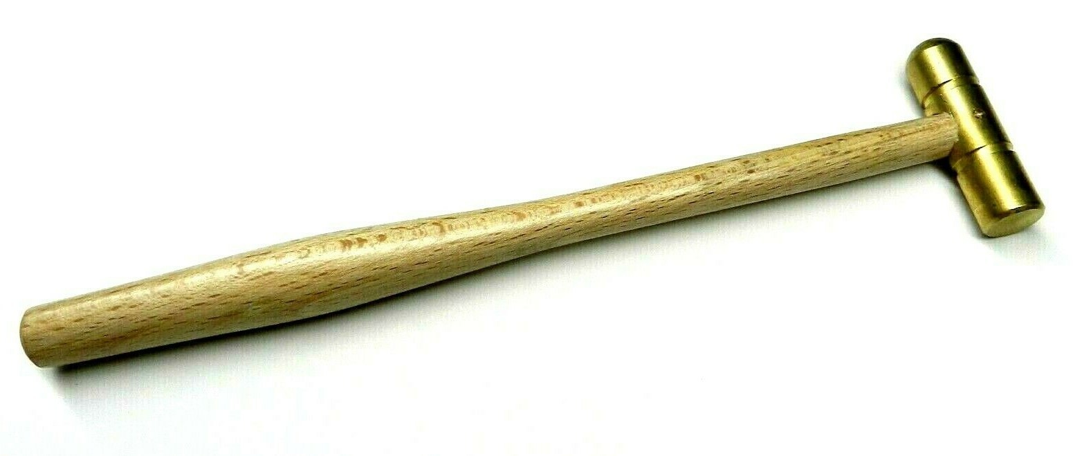 Brass Hammer 2oz Small Flat Face & Domed Head Solid Brass Metalsmith ...