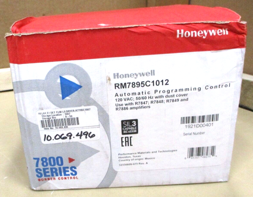 Honeywell RM7895C1012 Burner Control Use w/ R7847 R7848 R7849 R7886 ...
