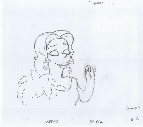 Simpsons Francesca 2005 Original Art w/COA Animation Production Pencil ...