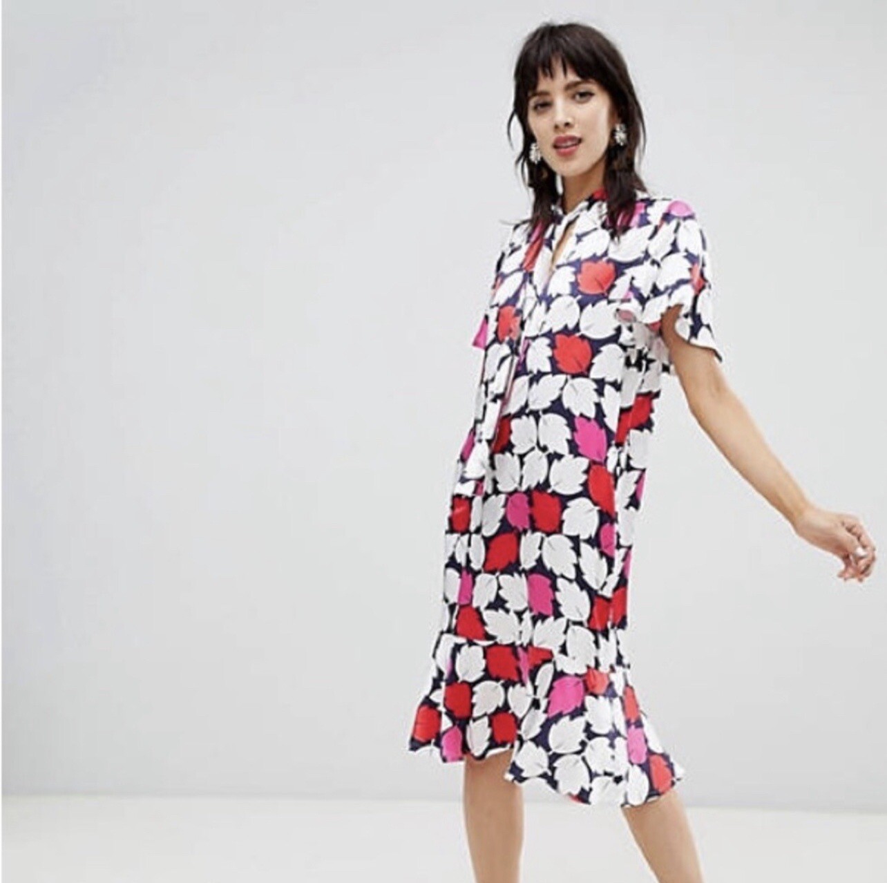 Resume Flora Flutter Sleeve Midi Dress Size 38/ US 8/… - Gem