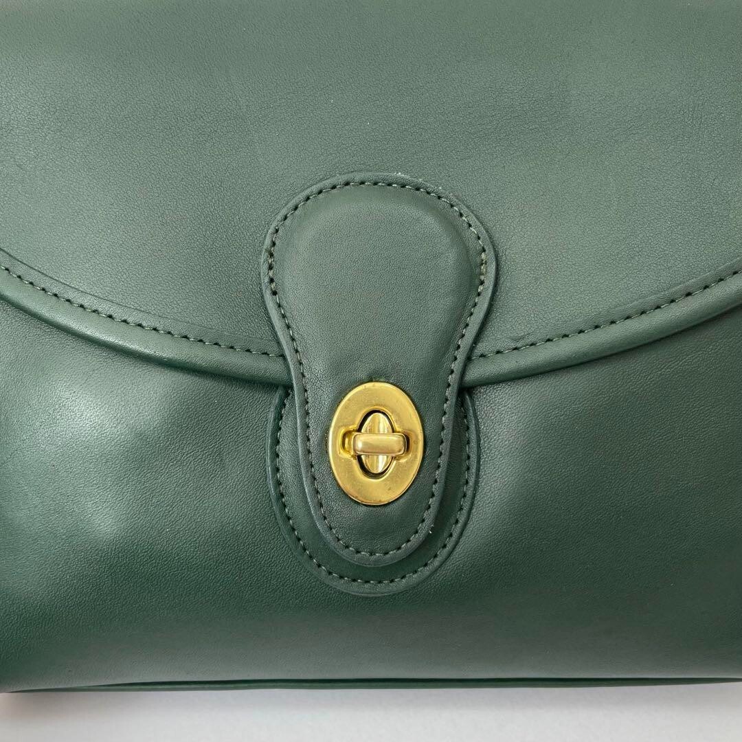Extremely Rare Made In USA Old Coach 9908 Shoulder Bag Green Vintage ...