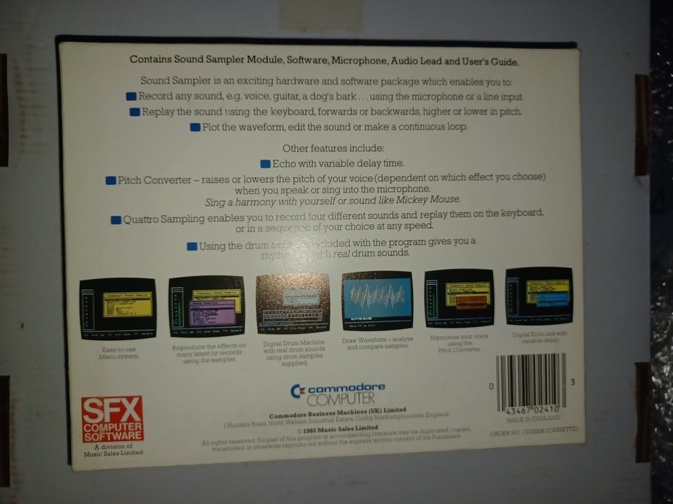 RARE SFX Commodore SOUND SAMPLER! - NMIB! Commodore 64 128 | eBay
