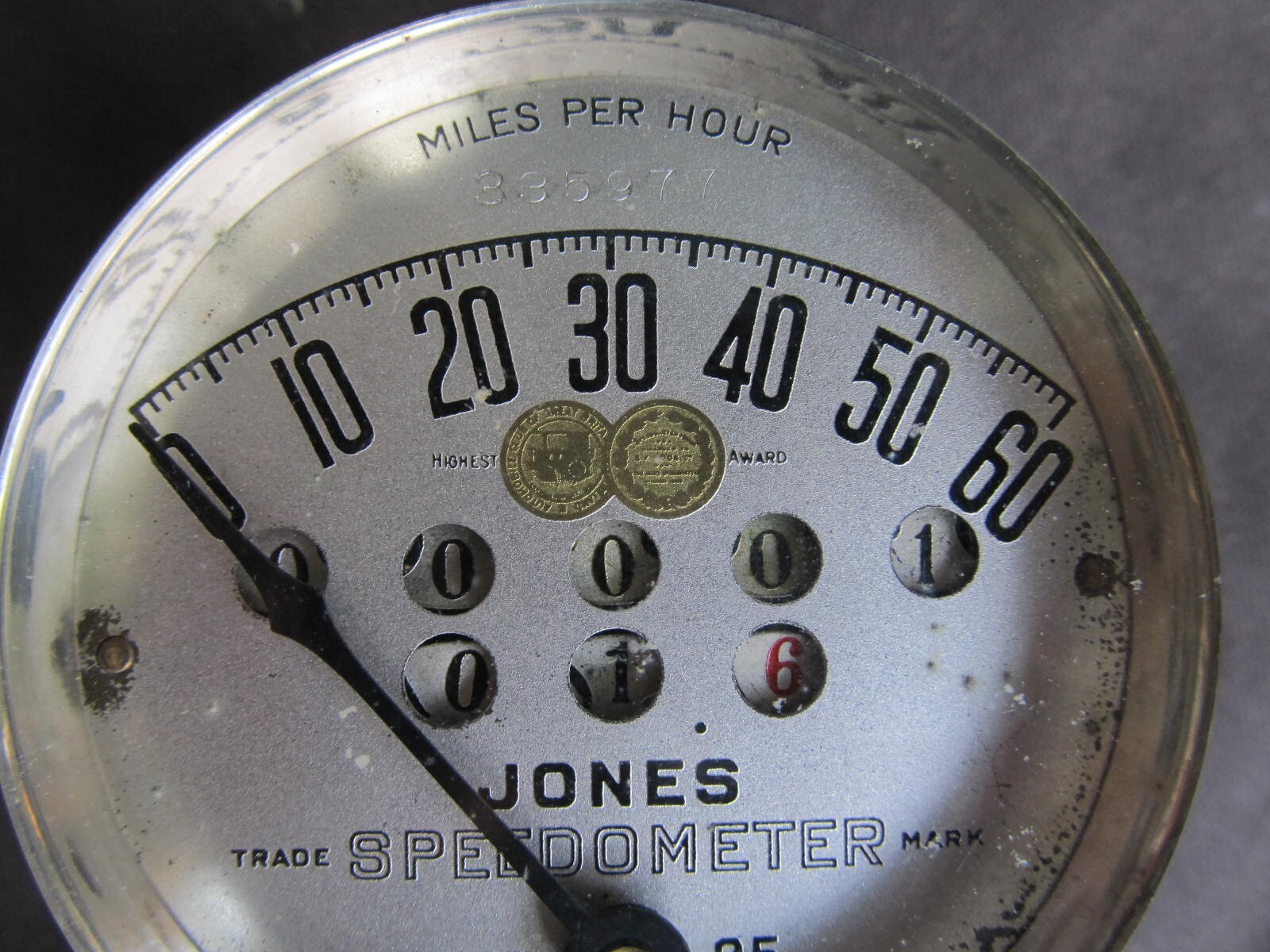 Antique Jones Speedometer Model 25 NOS | pat. Sept 22 1908 | Model T ...
