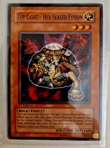 Yu-Gi-Oh! TCG The Light- Hex- Sealed Fusion 1st Edition FET-EN027 | eBay