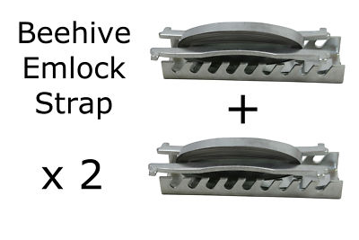 2 x Emlock Hive Lock 4m Steel Strapping Beekeeping Galvanised Bee Hive ...
