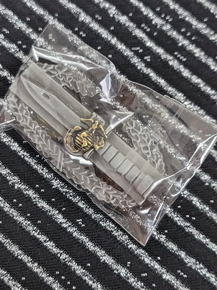 USMC Marine Logo Combat Action Badge US Army CAB Military Oxidized ...